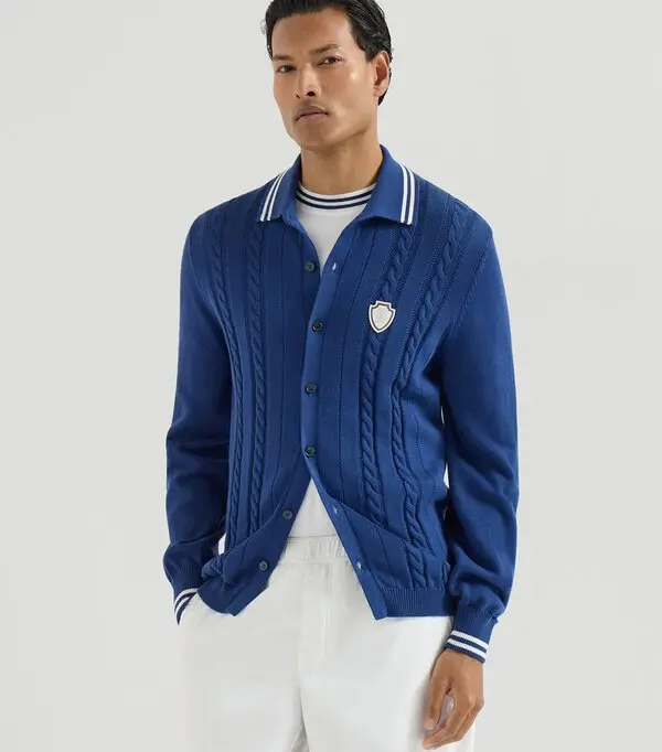 Brunello Cucinelli Cotton Cable-knit Cardigan
