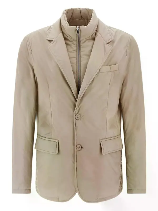 Herno Quilted Single-breasted Blazer