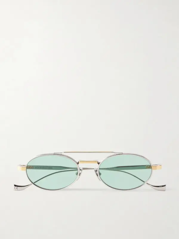 CUTLER AND GROSS 1427 Round-frame Sunglasses - Silver