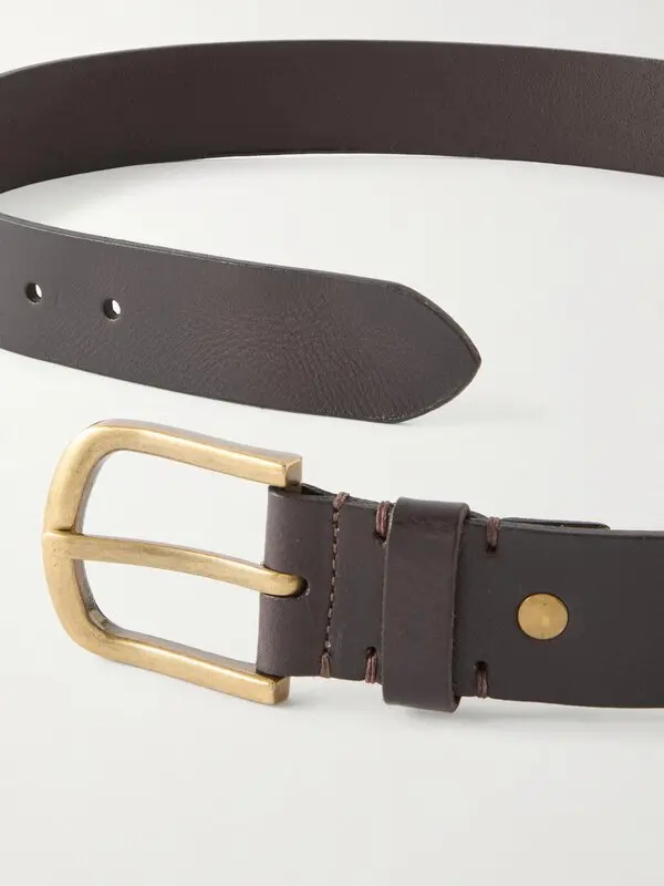CORRIDOR 3cm Leather Belt - Brown