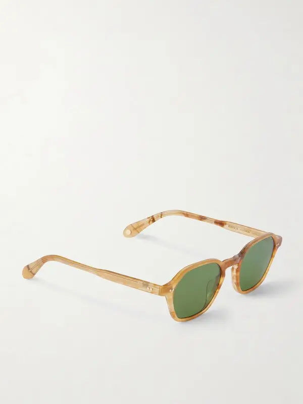Garrett Leight Temescal Hexagon-frame Sunglasses - Yellow