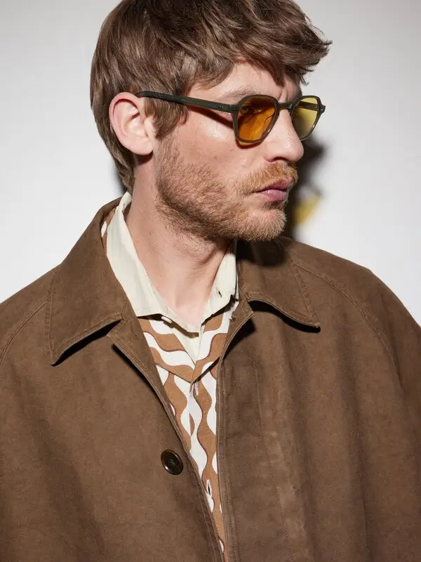 Garrett Leight Temescal Hexagon-frame Sunglasses - Green