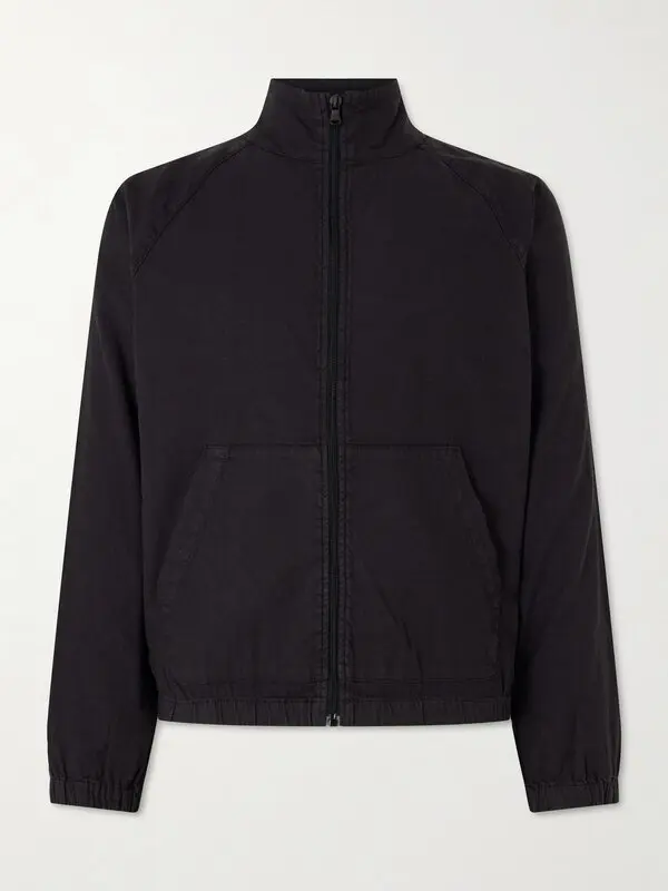 JAMES PERSE Linen-blend Blouson Jacket - Black