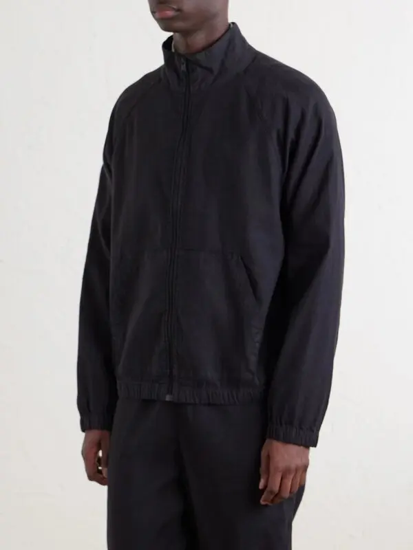 JAMES PERSE Linen-blend Blouson Jacket - Black
