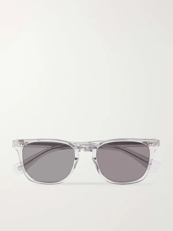 Garrett Leight Earvin Square-frame Sunglasses - Clear