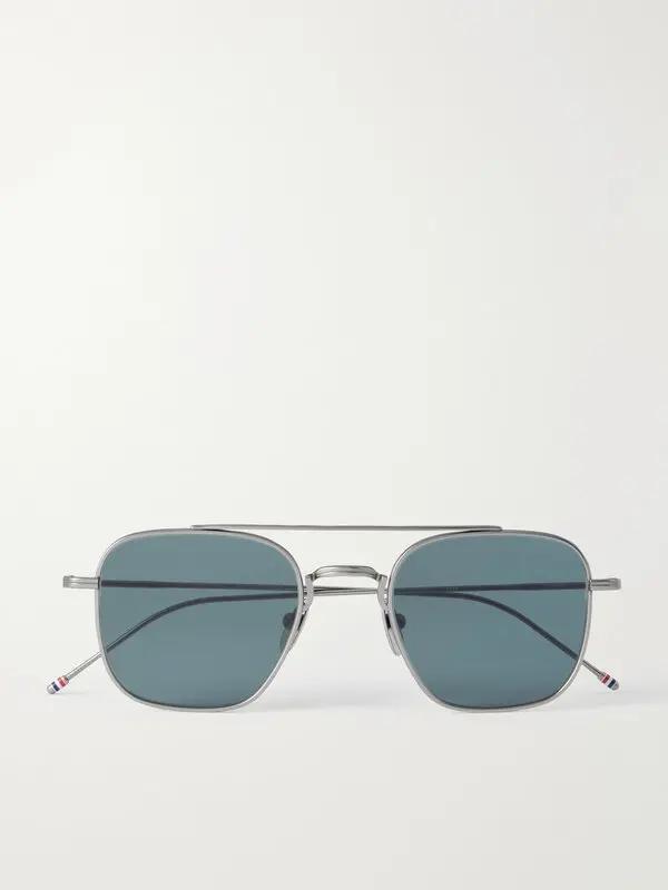 Thom Browne Aviator-style Sunglasses - Silver