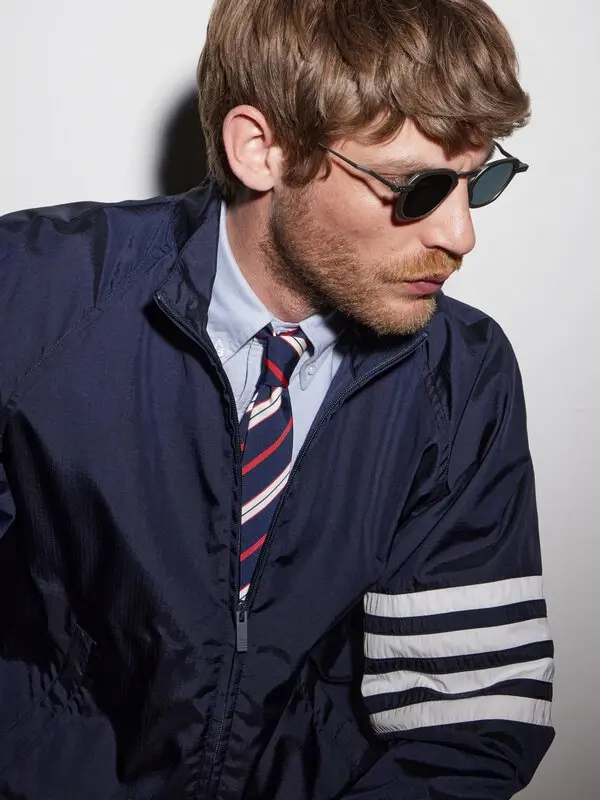 Thom Browne Square-frame Titanium Sunglasses - Silver