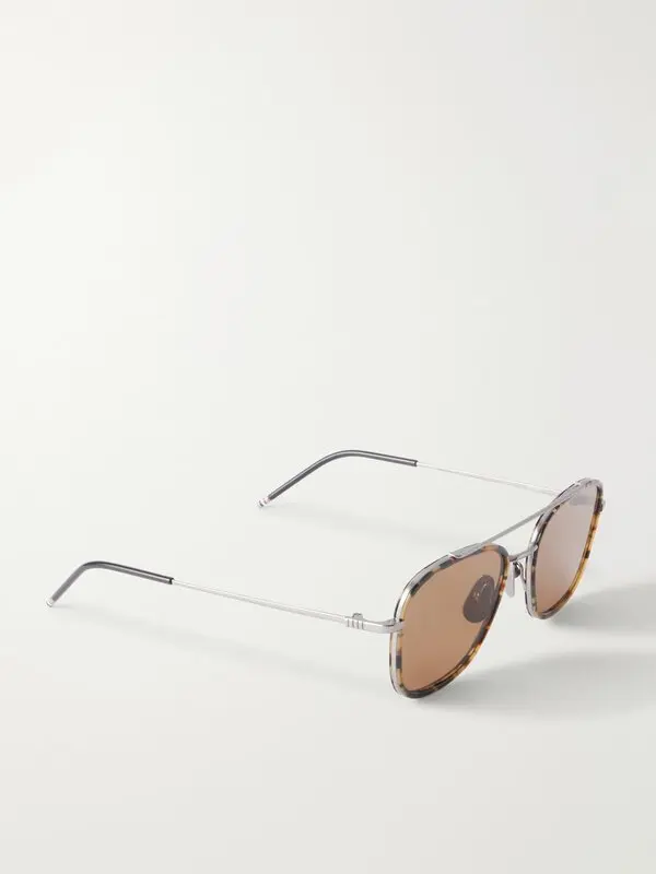 Thom Browne Aviator-style Sunglasses - Silver