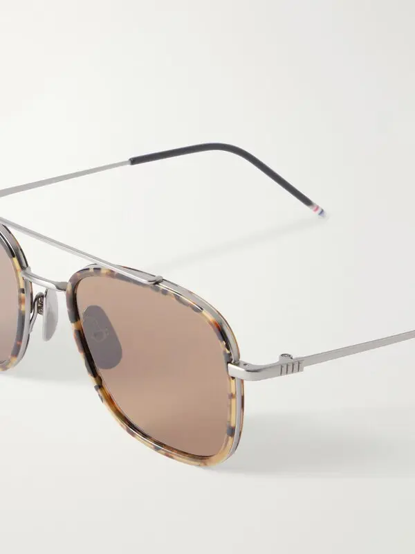 Thom Browne Aviator-style Sunglasses - Silver