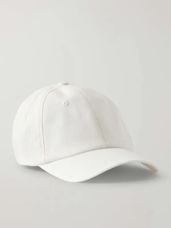 Frescobol Carioca Fernando Linen Baseball Cap - Ecru