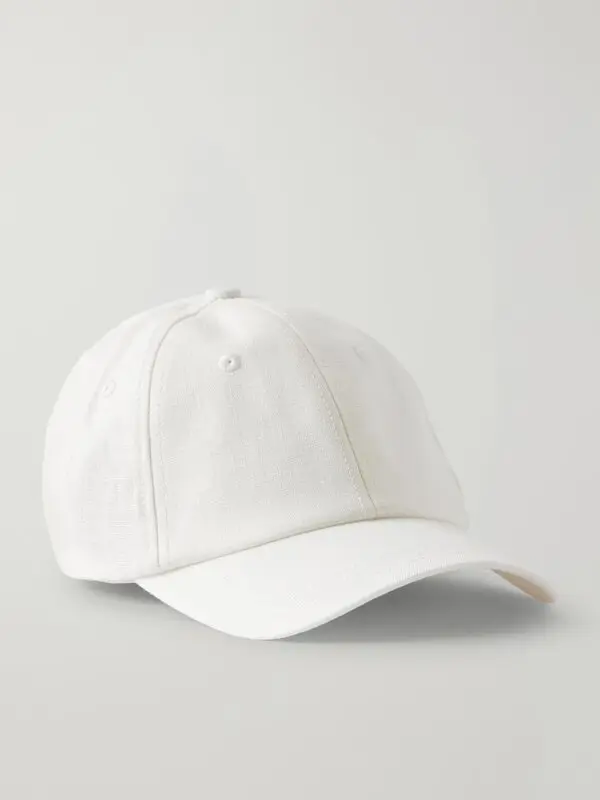 Frescobol Carioca Fernando Linen Baseball Cap - Neutrals
