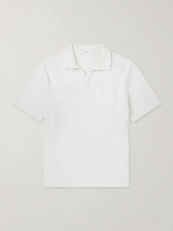 Mr P. Cotton And Silk-blend Terry Polo Shirt