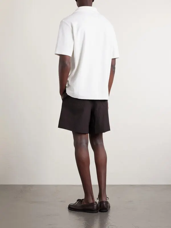 Mr P. Cotton And Silk-blend Terry Polo Shirt