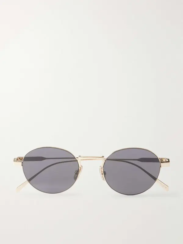 Celine Round-frame -tone Sunglasses - Gold