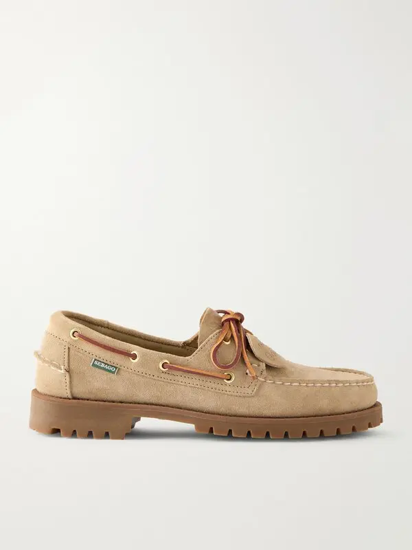 SEBAGO Ranger Artisan Suede Boat Shoes - Neutrals