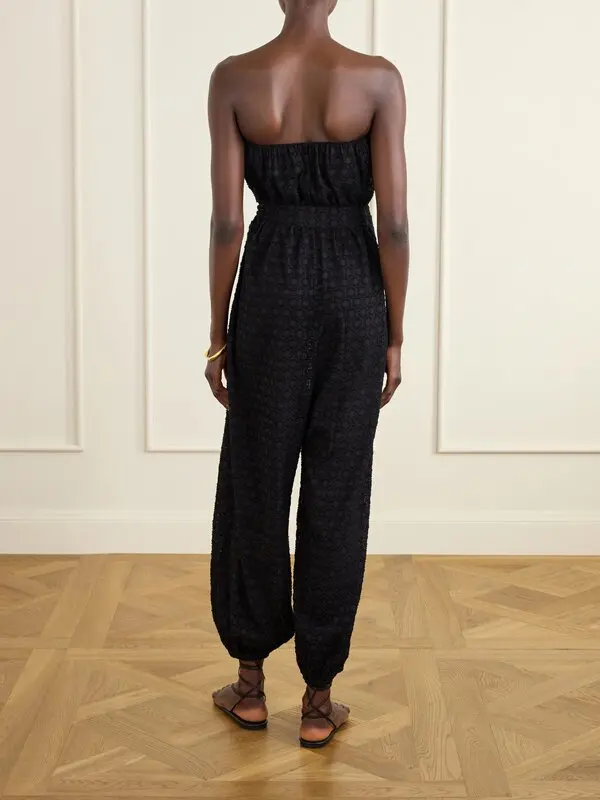 ERES Silk And Cotton-blend Jacquard Jumpsuit