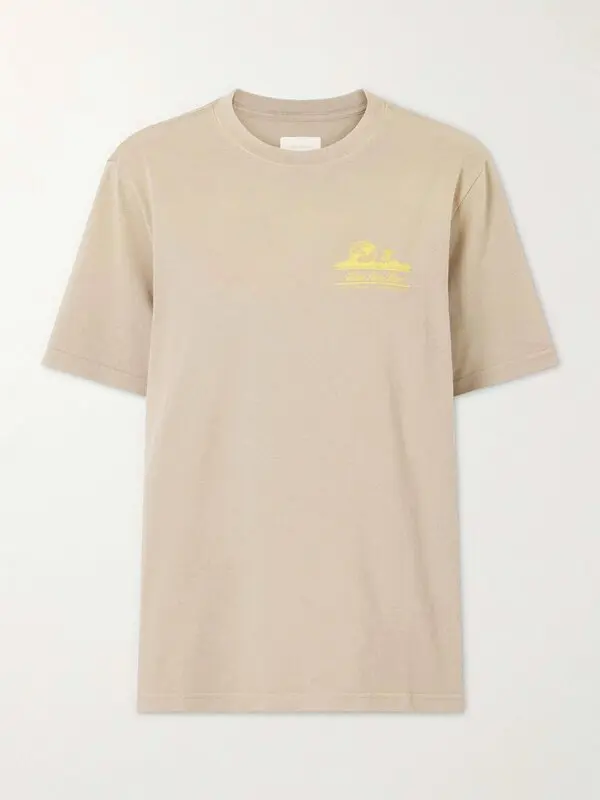 Aimé Leon Dore Printed Cotton T-shirt - Neutrals