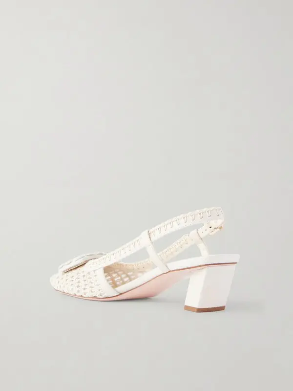 ROGER VIVIER Belle Vivier 45 Crochet Pumps