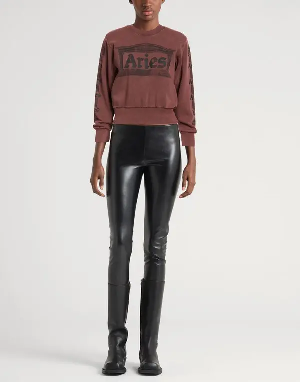 Aries Cotton French Terry Sweatshirt - Brown