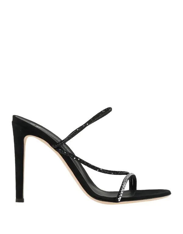 GIUSEPPE ZANOTTI Embellished Suede Stiletto Sandals