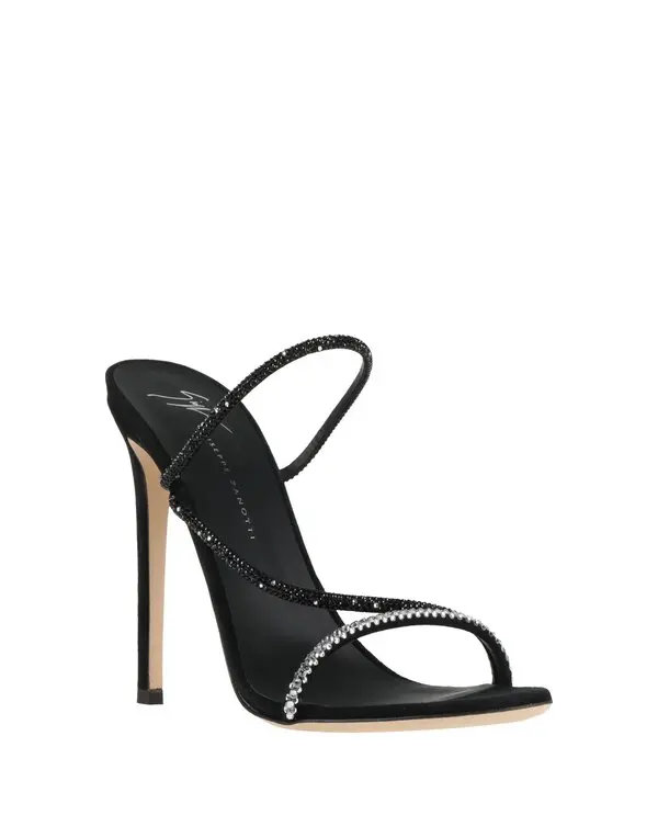 GIUSEPPE ZANOTTI Embellished Suede Stiletto Sandals