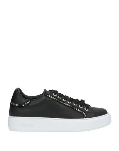 POLLINI Low-top Leather Sneakers - Black