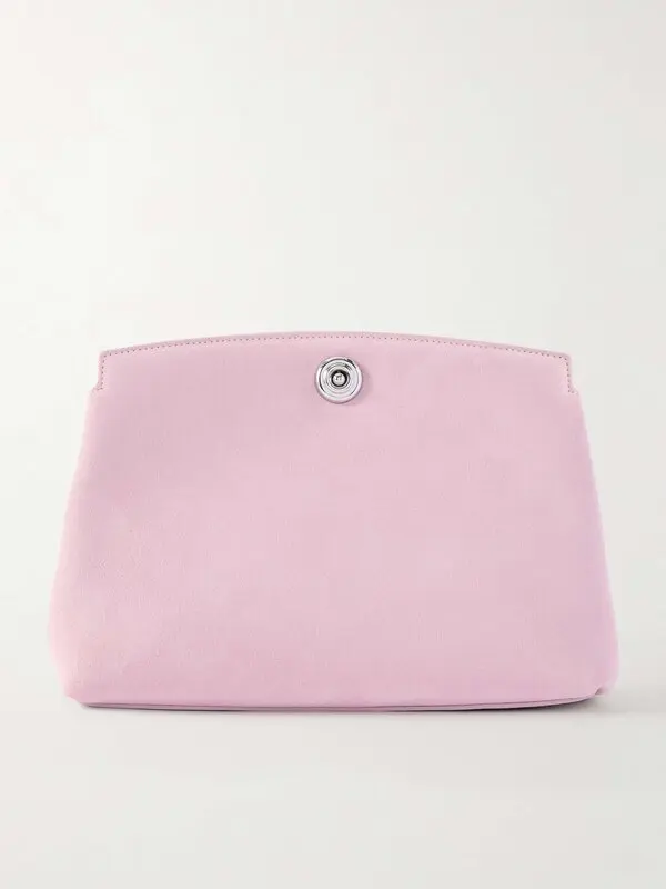 LIFFNER Pushlock Suede Pouch - Pink