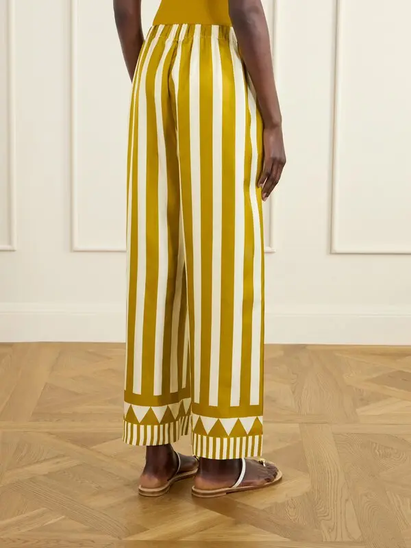 ERES Pacha Striped Silk-twill Straight-leg Pants