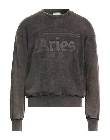Aries Cotton Fleece Sweatshirt - Grey