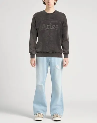 Aries Cotton Fleece Sweatshirt - Grey
