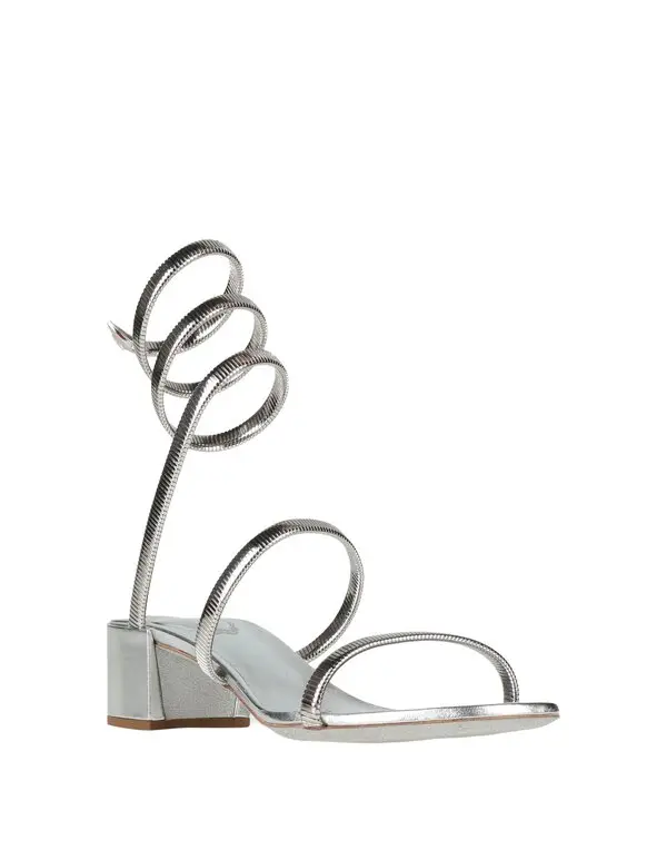 Rene Caovilla Metal Sandals - Silver
