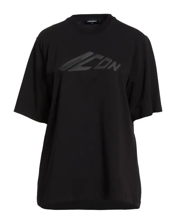 Dsquared2 Cotton Printed T-shirt - Black