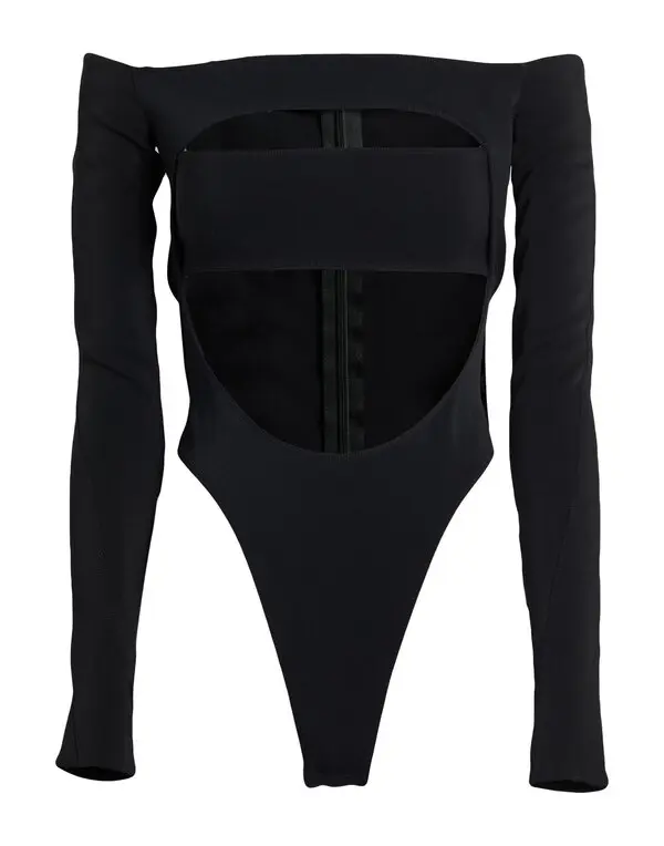 MUGLER Off-the-shoulder Cutout Bodysuit