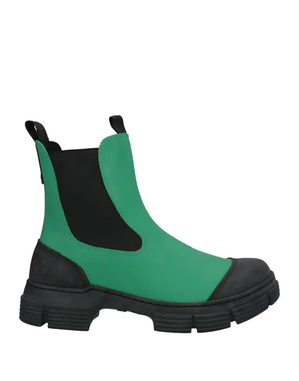GANNI Ankle Boots In Synthetic Material - Green