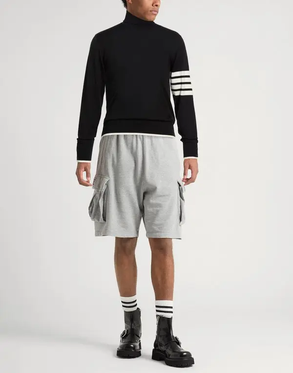 Thom Browne Turtleneck Virgin Wool Sweater - Black