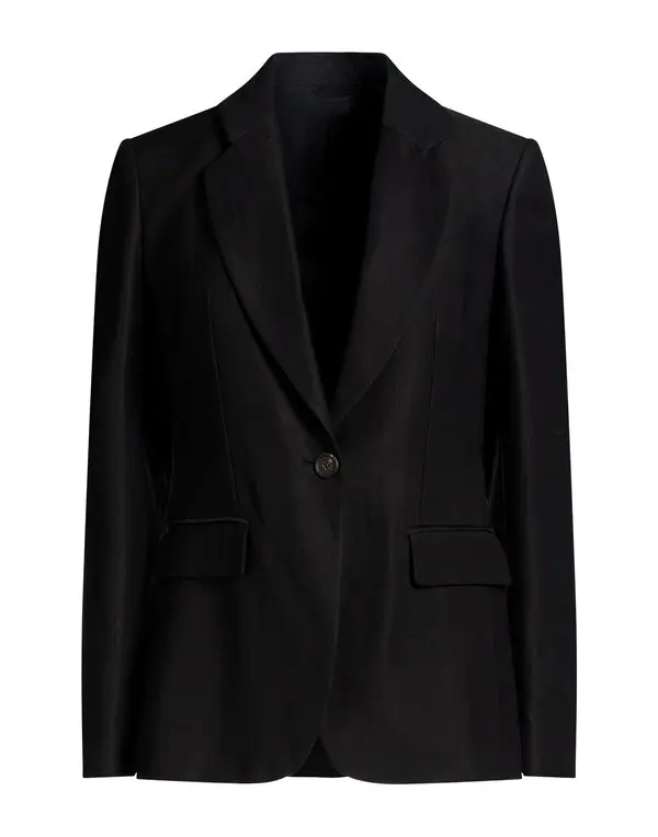 Brunello Cucinelli Single-breasted Twill Blazer - Black