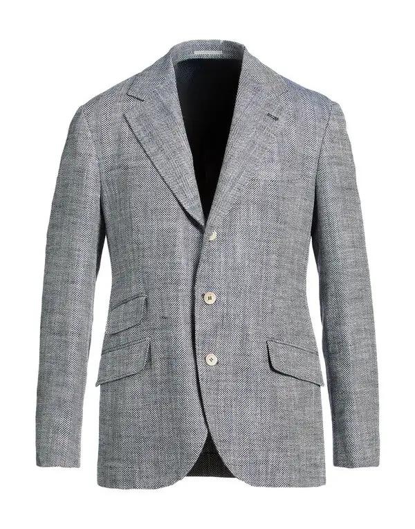 Brunello Cucinelli Blazer Size Silk, Linen, Cotton, Polyamide - Navy