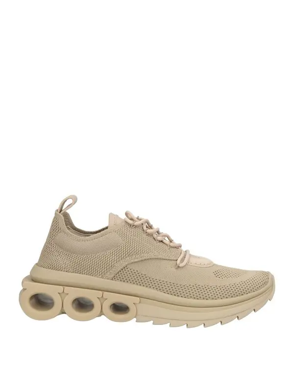 FERRAGAMO Knitted Sock Sneakers - Beige