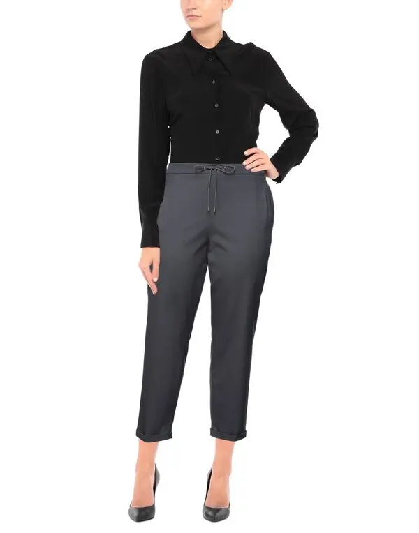Fabiana Filippi Merino Wool Blend Tapered Leg Trousers - Grey