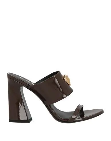 Versace Sandals Dark Size Leather - Brown