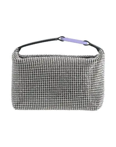 EERA Calfskin Hobo Bag With Crystal Embellishments - Silver