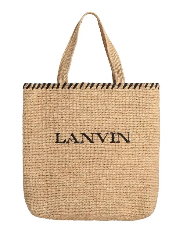 LANVIN Textile Fibers Handbag - Beige