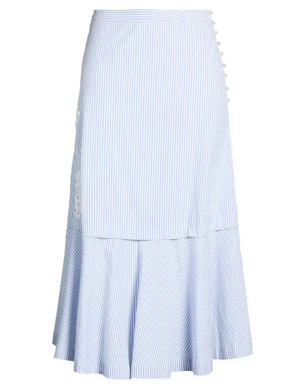 Sandro Striped Flared Maxi Skirt