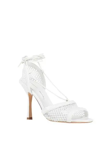 Liviana Conti Fishnet Leather Sandals