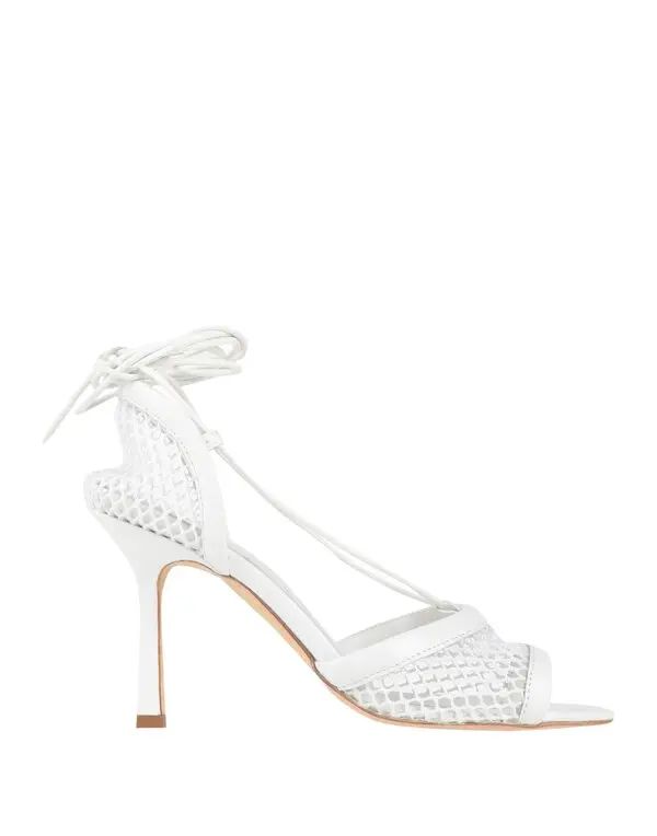 Liviana Conti Fishnet Leather Sandals