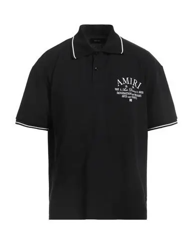 Amiri Polo Shirt Size Cotton - Black