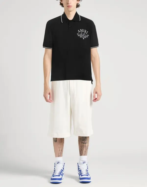 Amiri Polo Shirt Size Cotton - Black