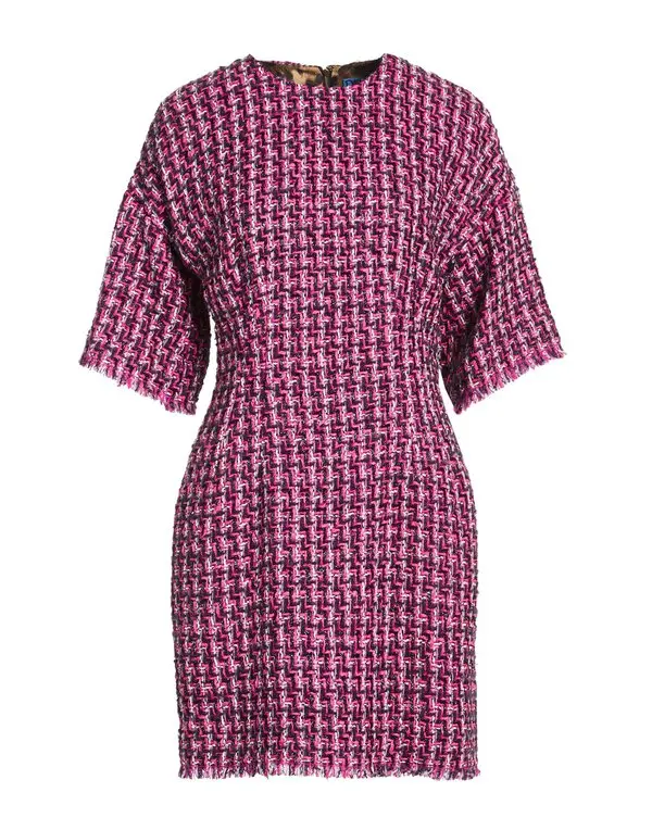 Dolce & Gabbana Multicolor Tweed Mini Dress