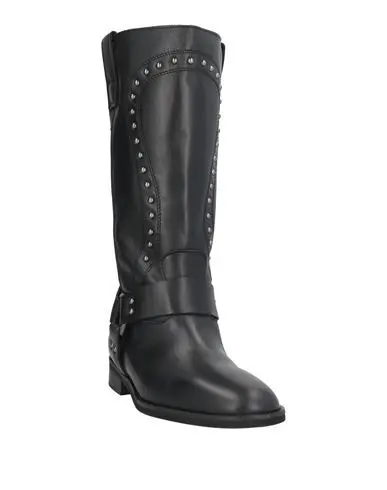 OVYE Leather Boots With Studs - Black
