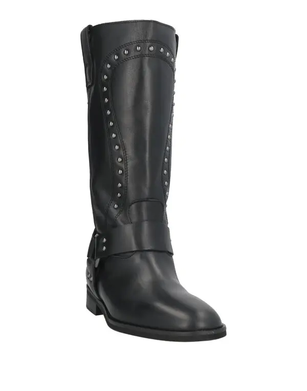 OVYE Leather Boots With Studs - Black